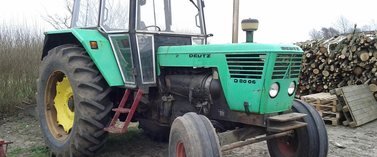Deutz-Fahr 8006 - 1977 - bruger den i fritiden, rigtig...